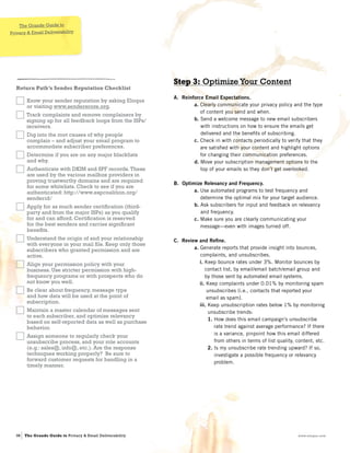 Eloqua Grande Guide to Deliverability and Privacy | PDF