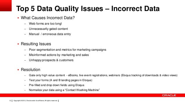 5 Data Quality Issues
