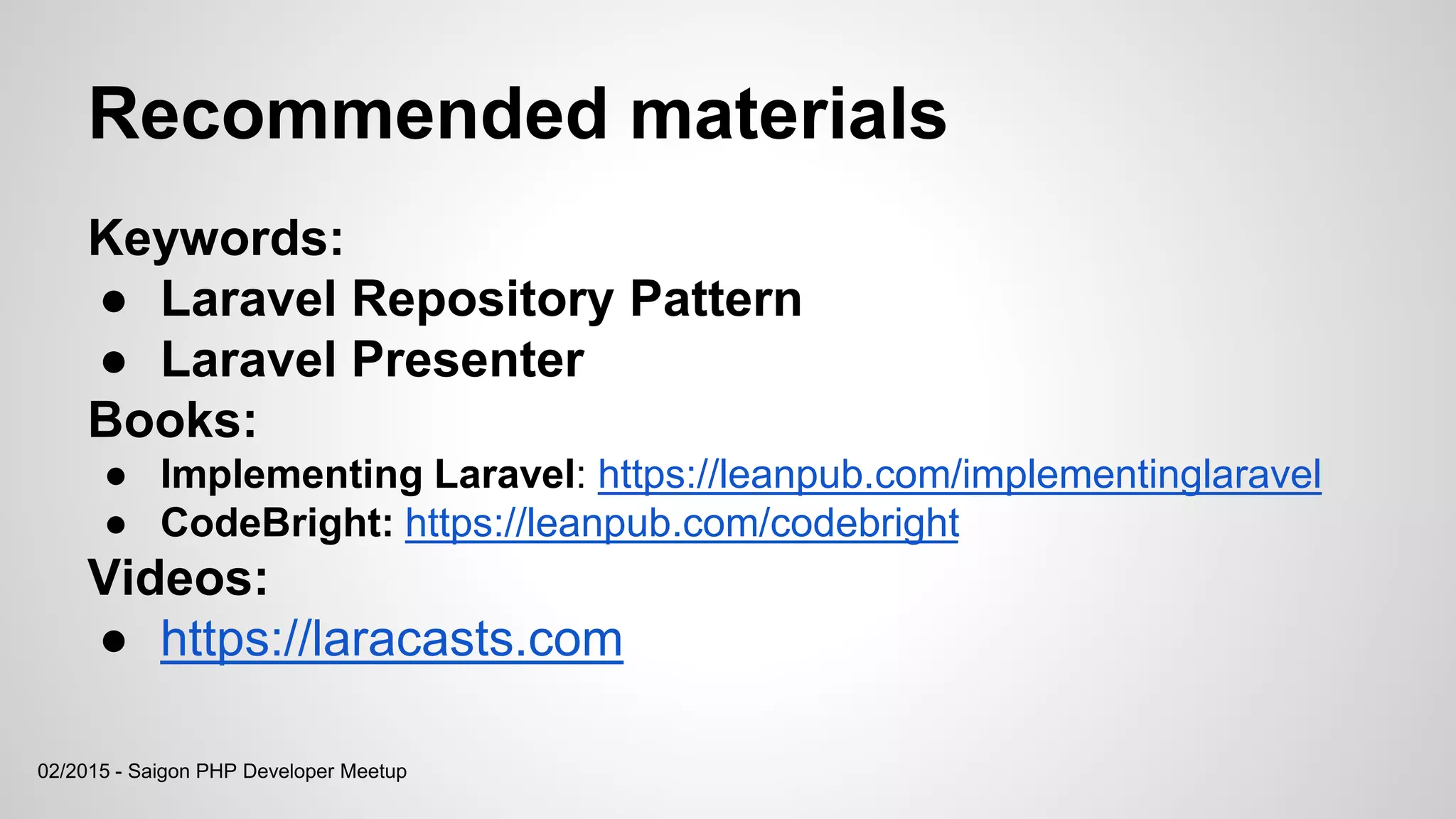 Laravel Eloquent ORM | PPTX