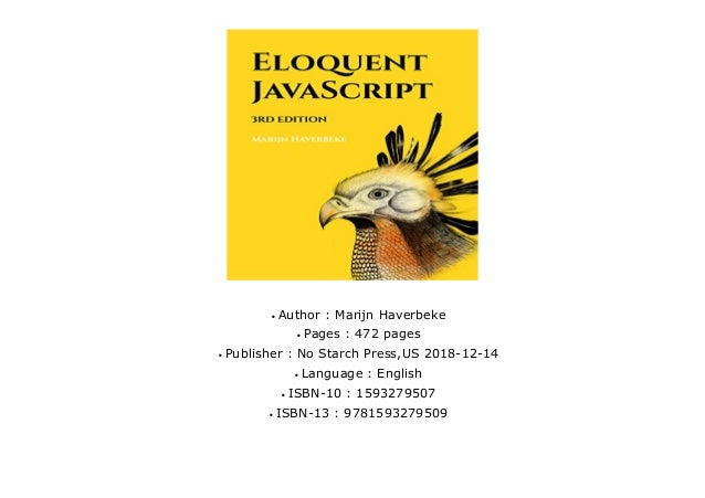 Eloquent Javascript 3rd Edition A Modern Introduction To Programming