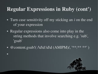 Eloquent Ruby chapter 4 - Find The Right String with Regular Expression ...