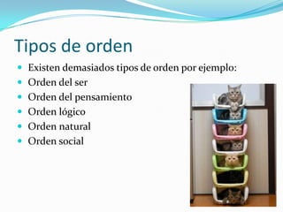 El orden | PPTX
