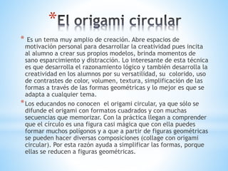 El origami circular ppt | PPTX