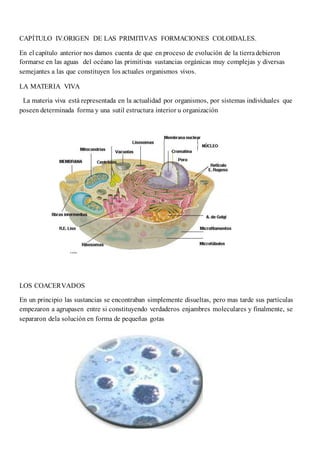 El origen de la vida 2 | DOCX