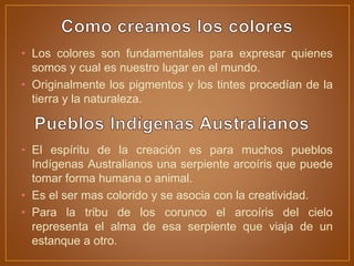 El origen del color | PPTX