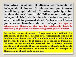 ORIGEN DEL DIEZMO EN LA BIBLIA | PPT