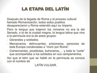 El origen del español | PPTX