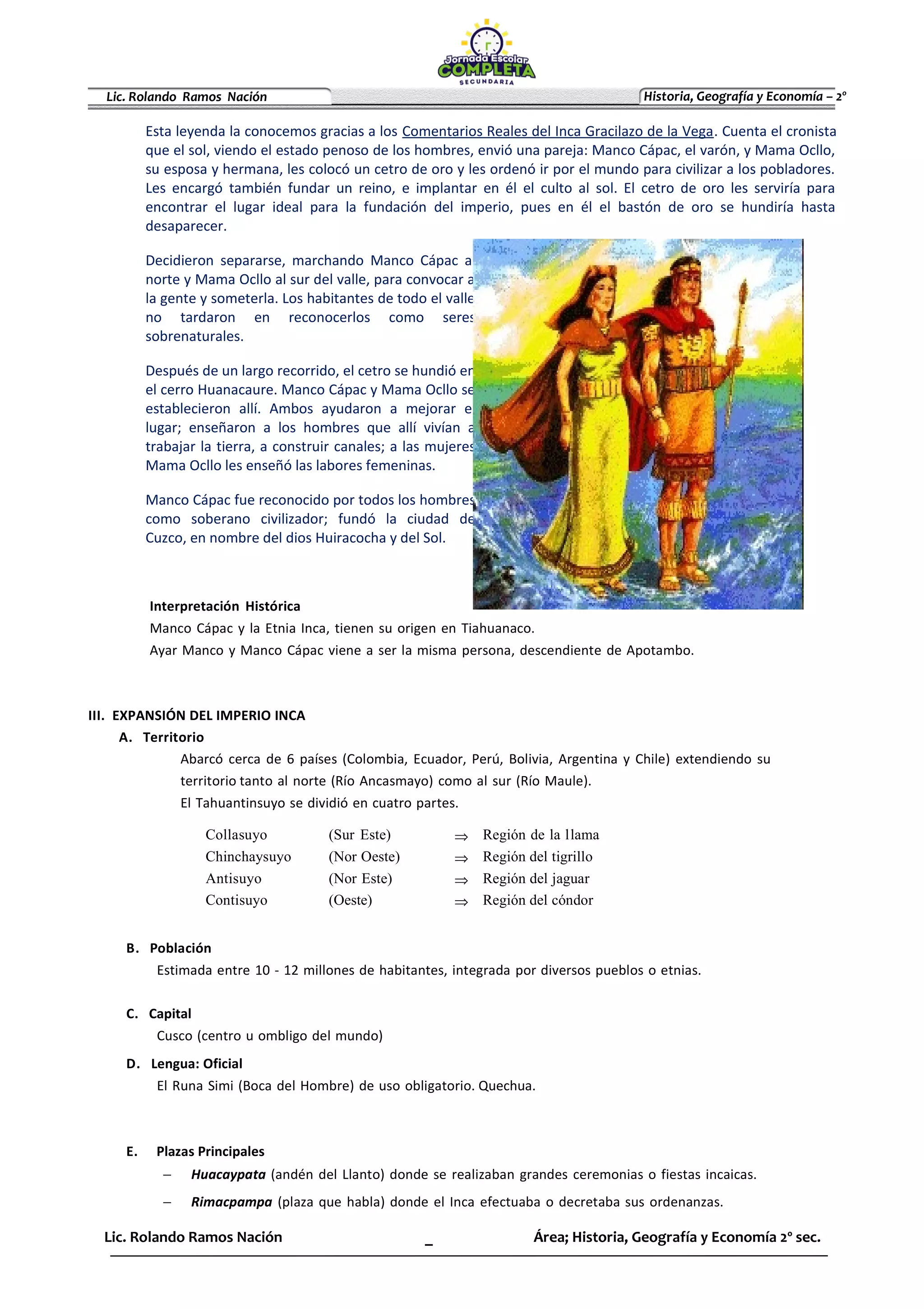 Historia Breve De Los Incas