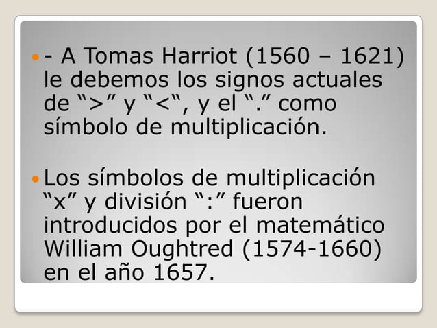 El origen de los símbolos matemáticos | PPT