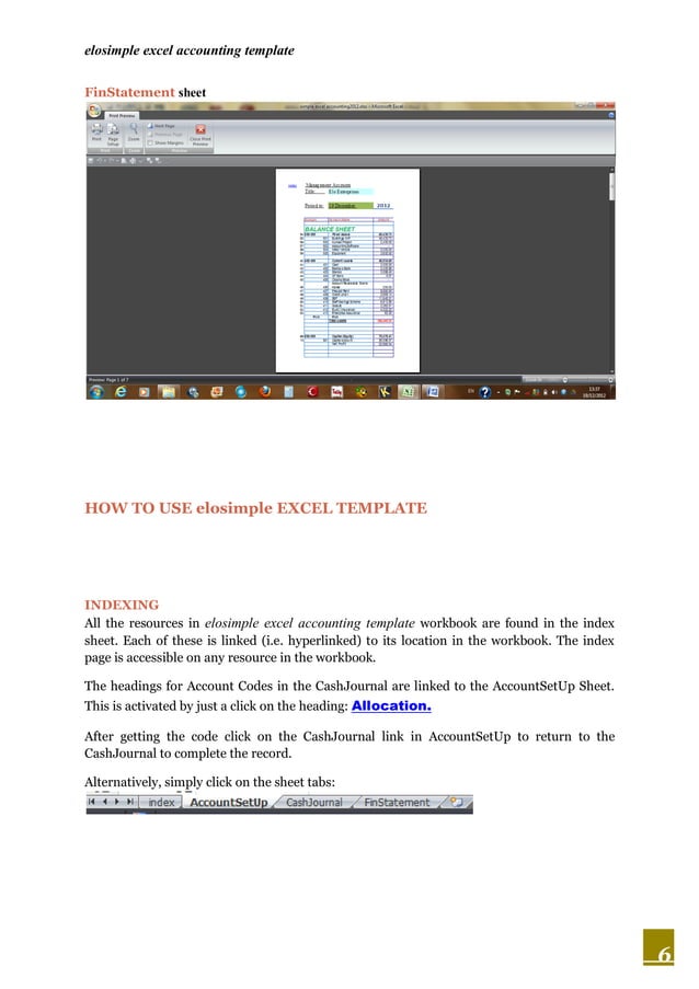 Elosimple excel accounting | PDF