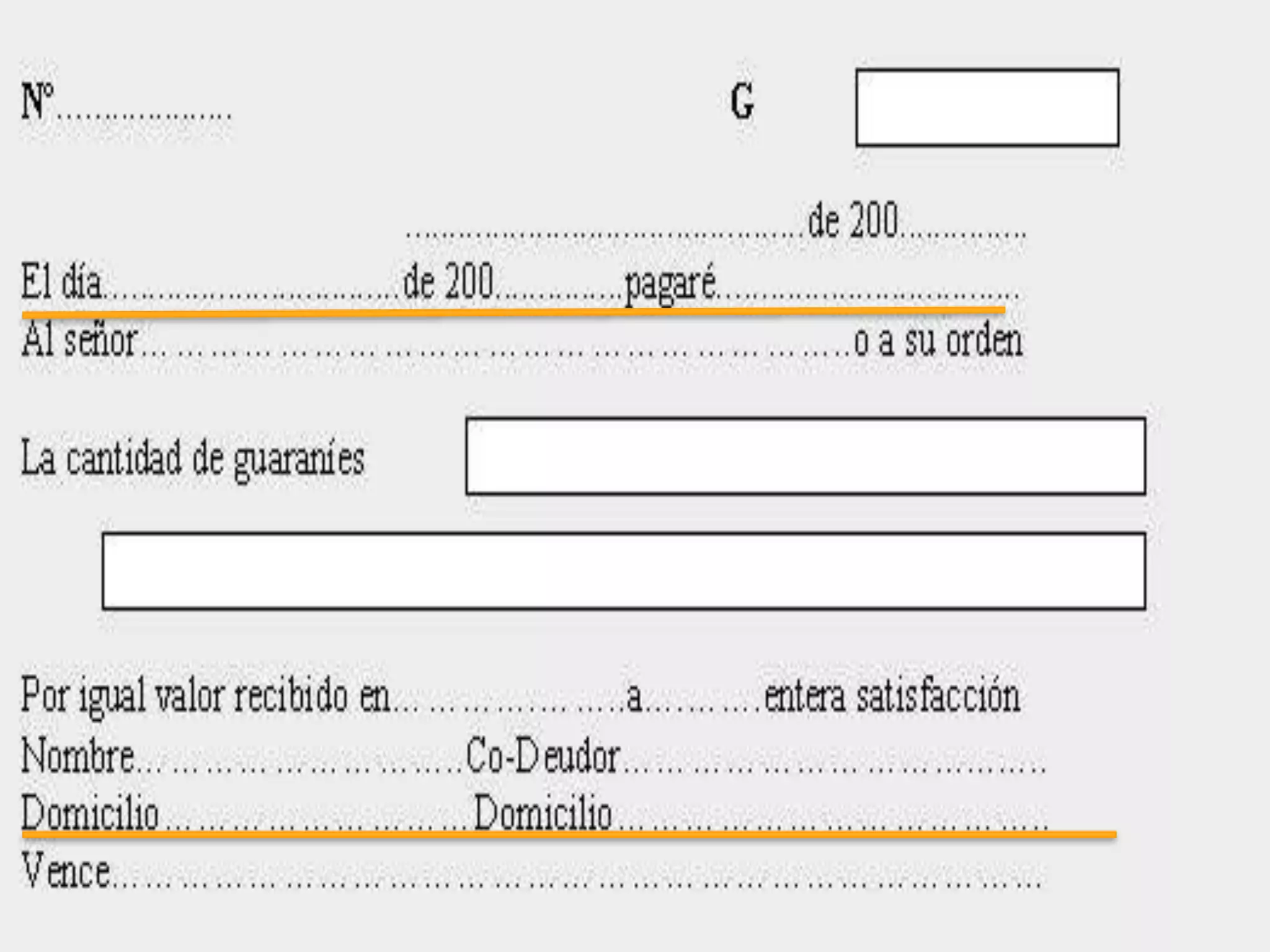 El pagare a la orden presentacion | PPT