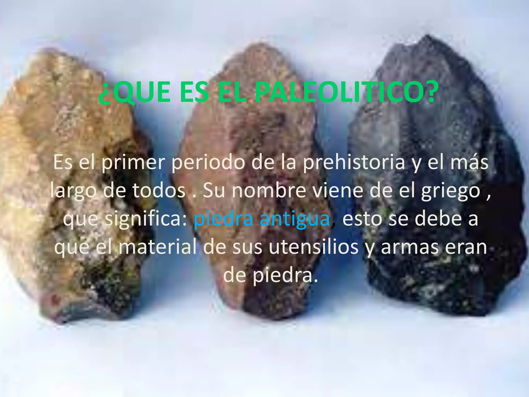 El Paleolítico | PPT | Descarga Gratuita