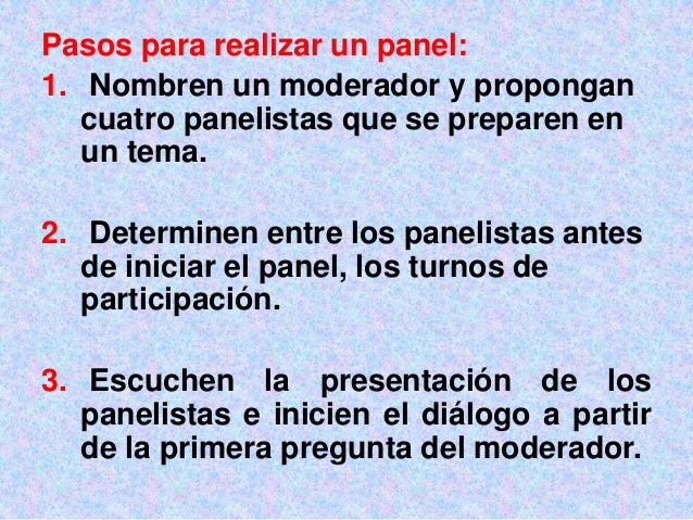 El panel