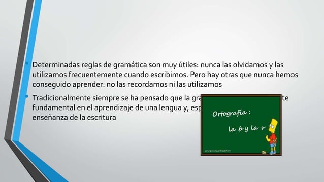 El papel de la instrucción gramatical | PPTX
