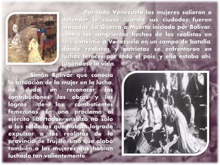 El papel de la mujer en el proceso independentista | PPTX