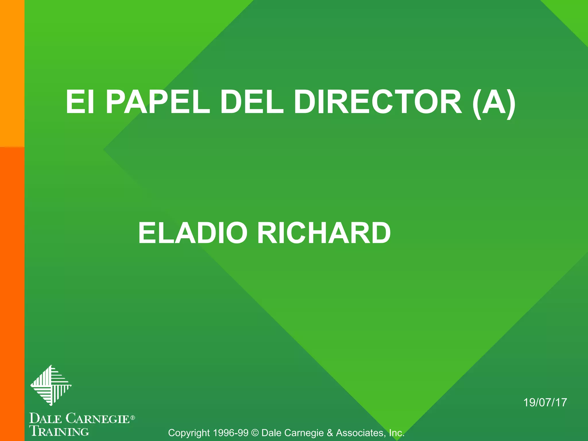 El papel del director (a) | PPT