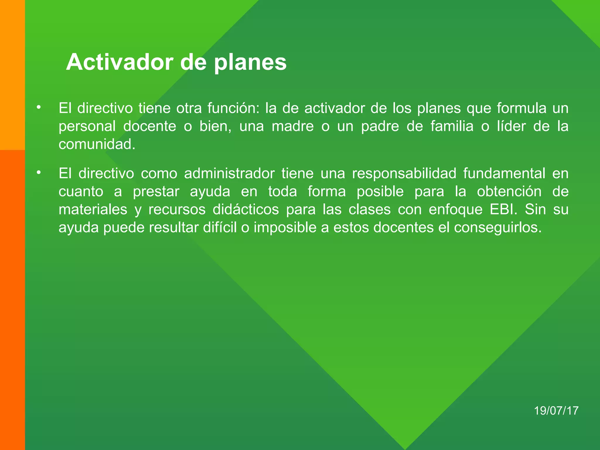 El papel del director (a) | PPT
