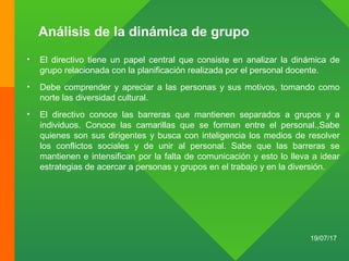 El papel del director (a) | PPT