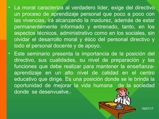 El papel del director (a) | PPT