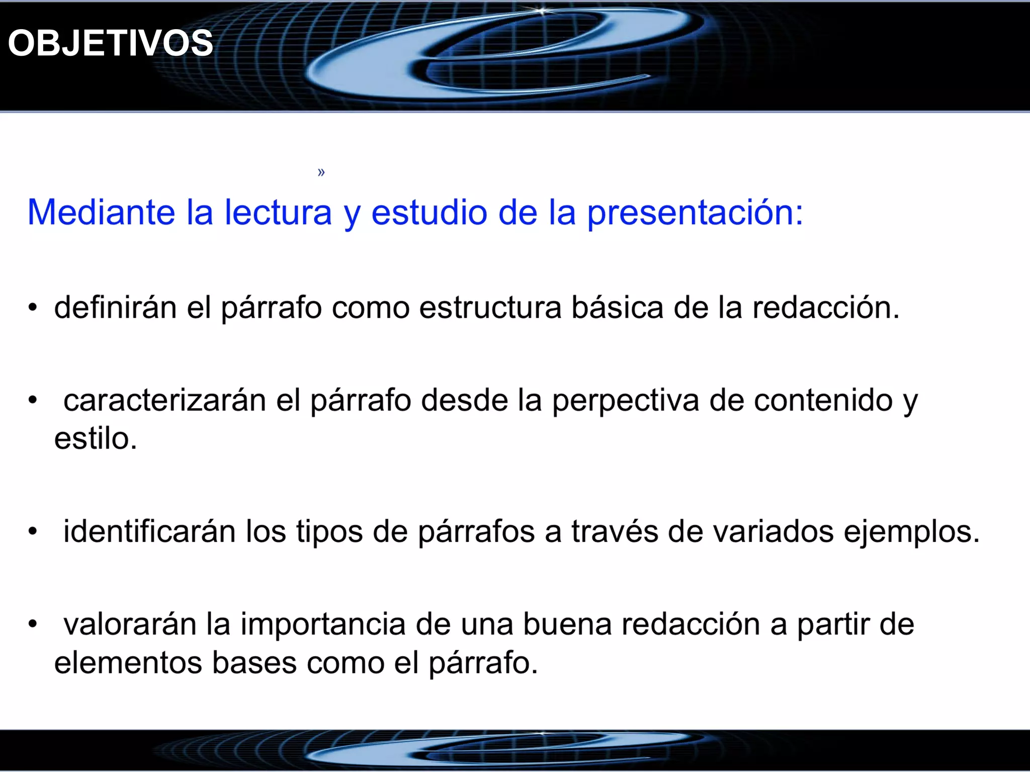 El parrafo y su estructura | PPT