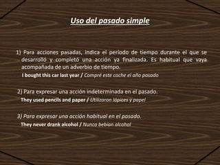 El pasado simple (Simple Past) | PPTX