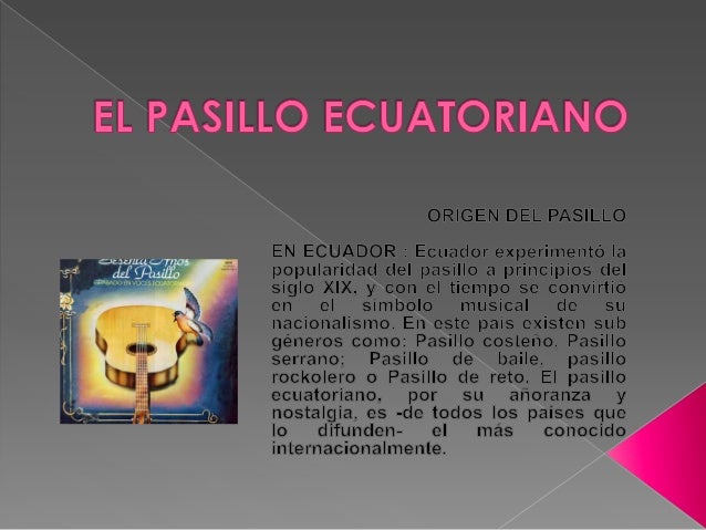 EL PASILLO ECUATORIANO