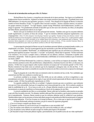 El pastor reformado cg | PDF