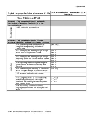 Elp correlation guide stage iii | PDF