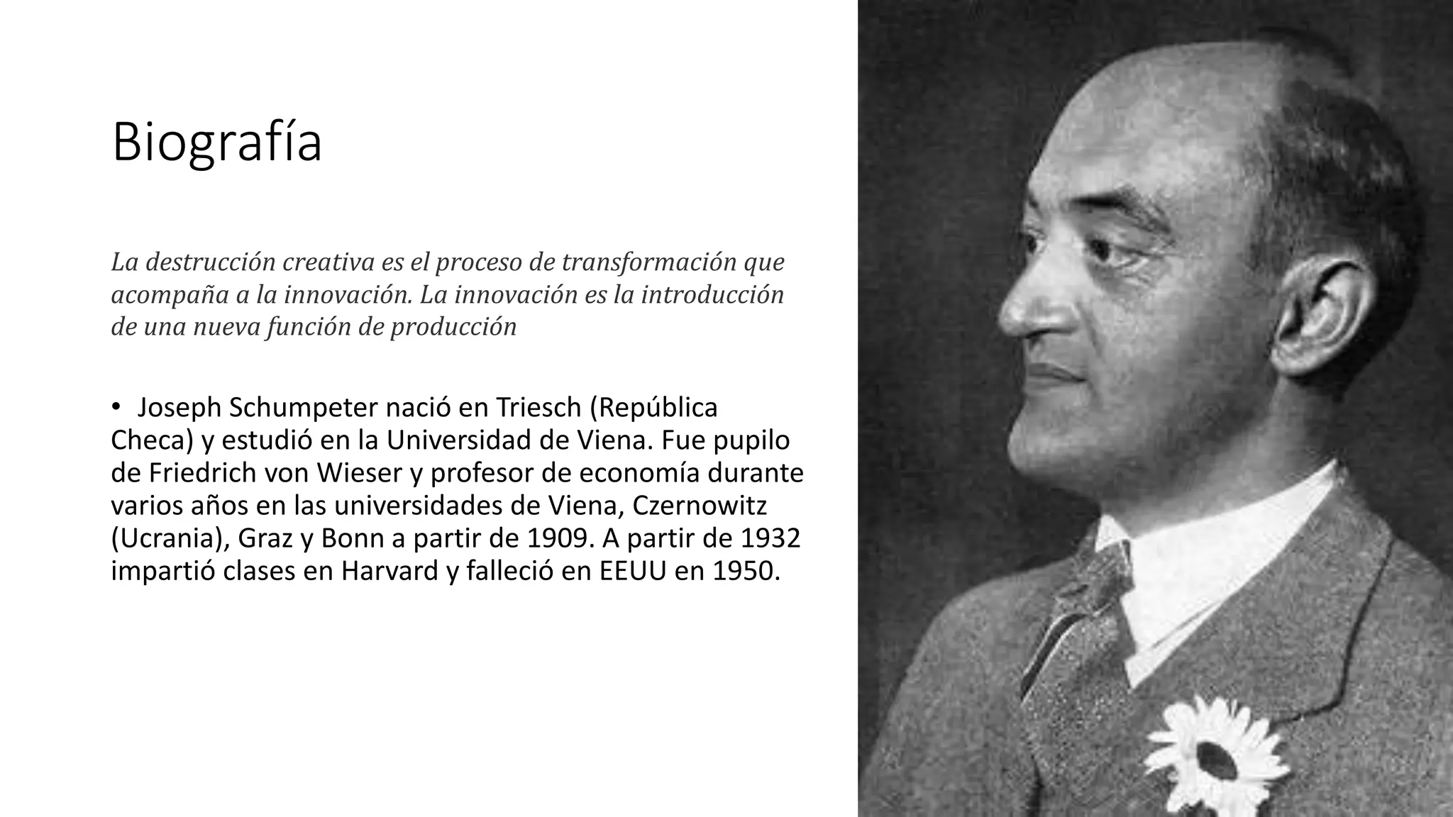 El pensamiento económico de Joseph Schumpeter (1).pptx | Startups | Business