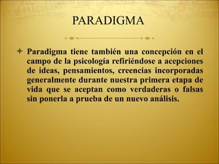 El Pensamiento Subyacente | PPT