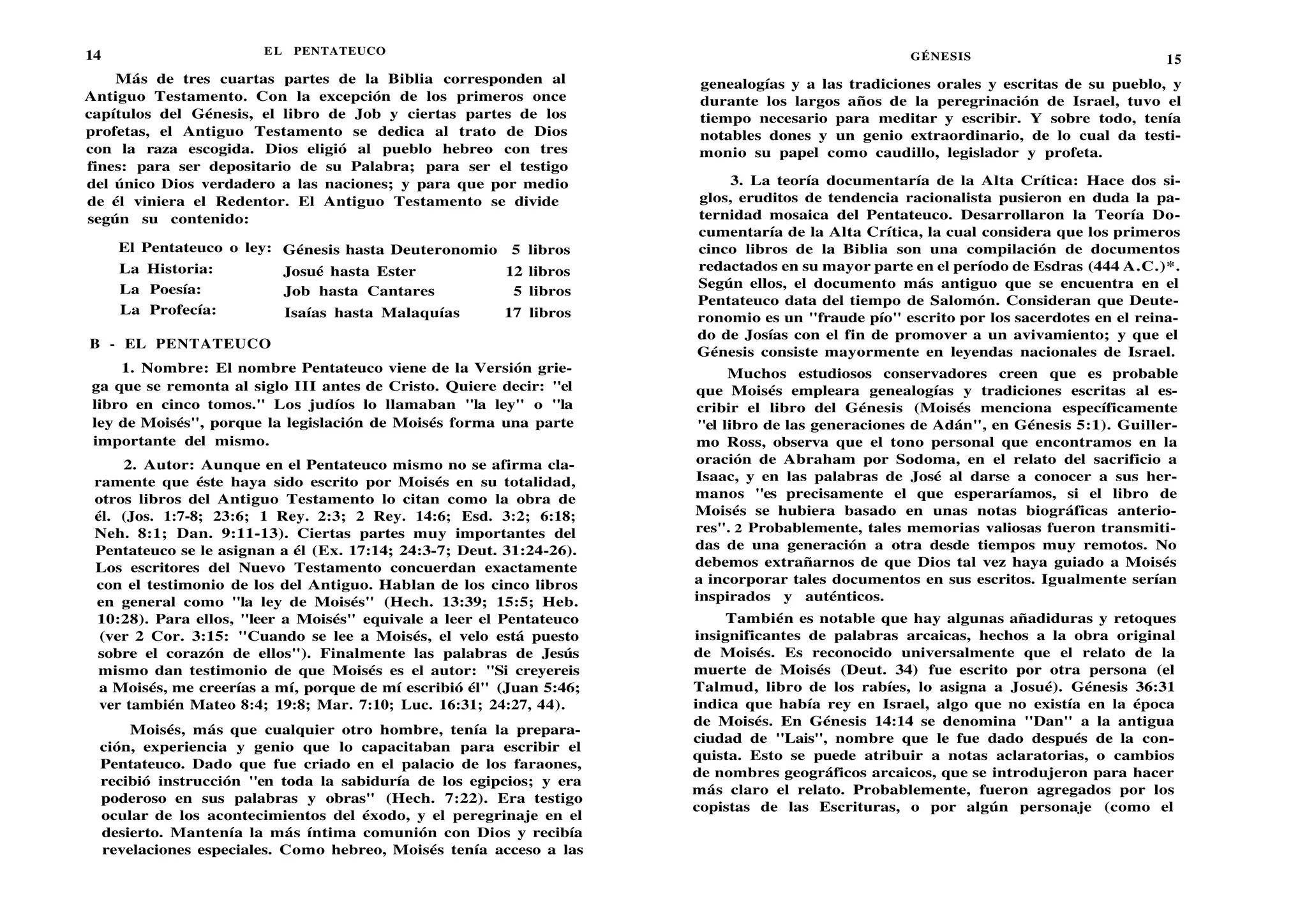 El Pentateuco libro el antiguo testamento | PDF