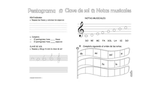 EL PENTRAGRAMA - NOTAS Y SILENCIOS MUSICALES.pptx