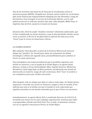 El personaje nick fury | PDF