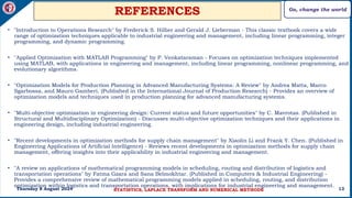 optimisation methods techniques industrial | PPTX