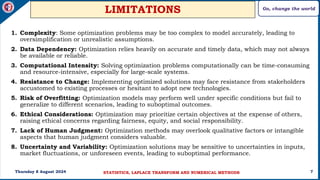 optimisation methods techniques industrial | PPTX