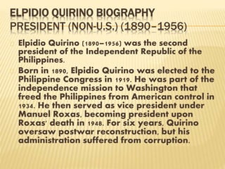 Elpidio Quirino Programs