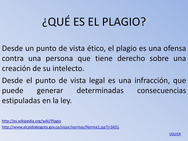 El plagio | PPTX