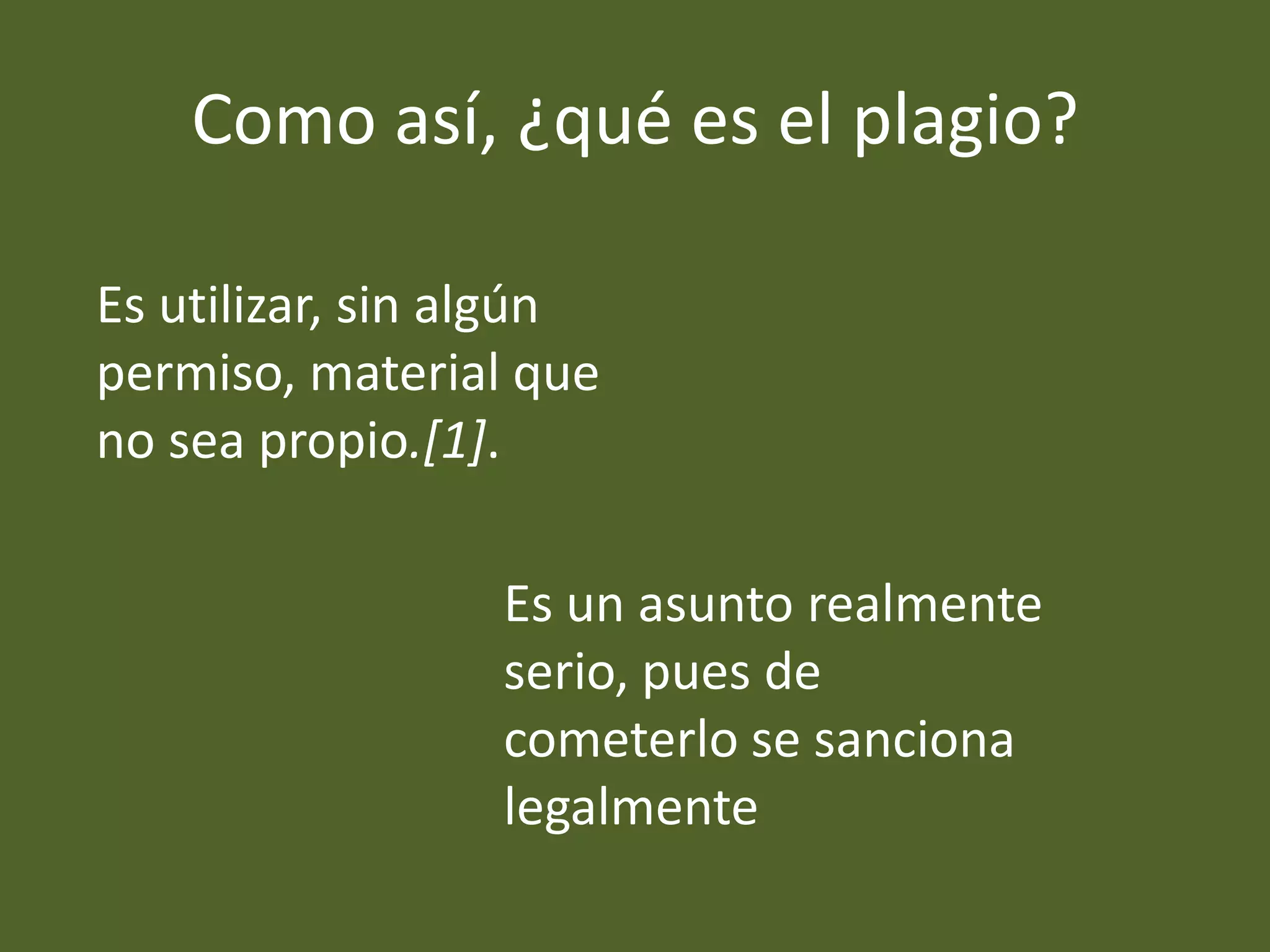 El plagio en trabajos académicos | PPTX