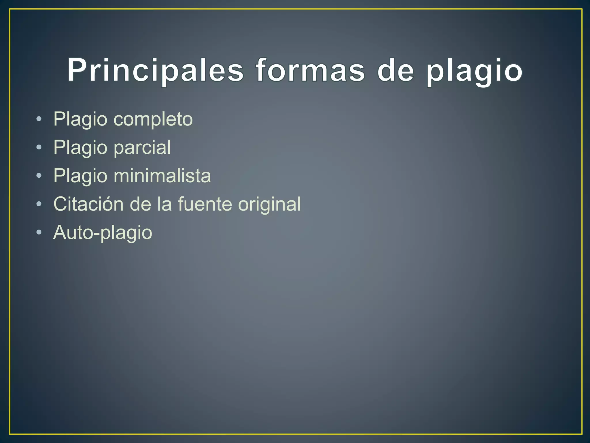 Qué es el plagio | PPTX