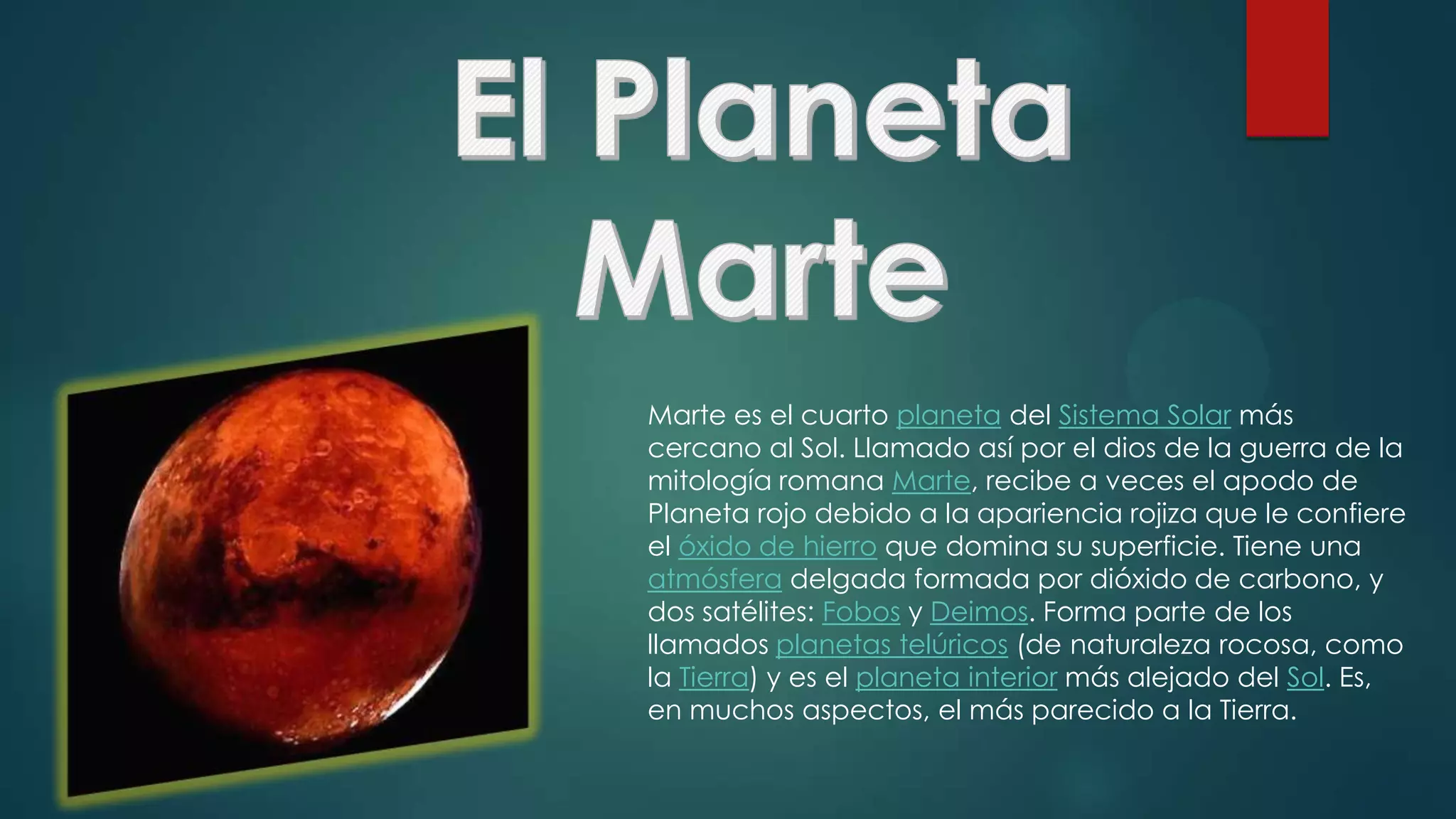 El planeta marte 8D | PPT