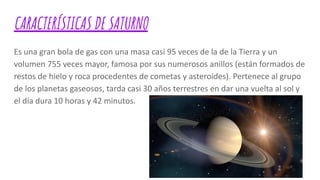 El planeta saturno | PDF