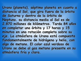 el planeta Urano | PPT