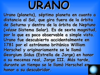 el planeta Urano | PPT