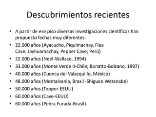 El poblamiento de américa | PPTX