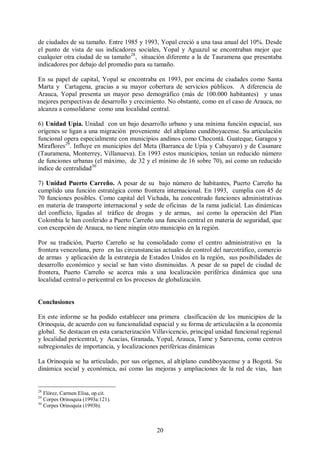 El poblamiento y funcionamiento espacial de la orinoquia egg | PDF