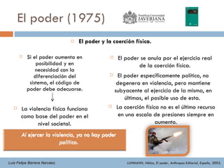 El Poder Luhmann | PPT