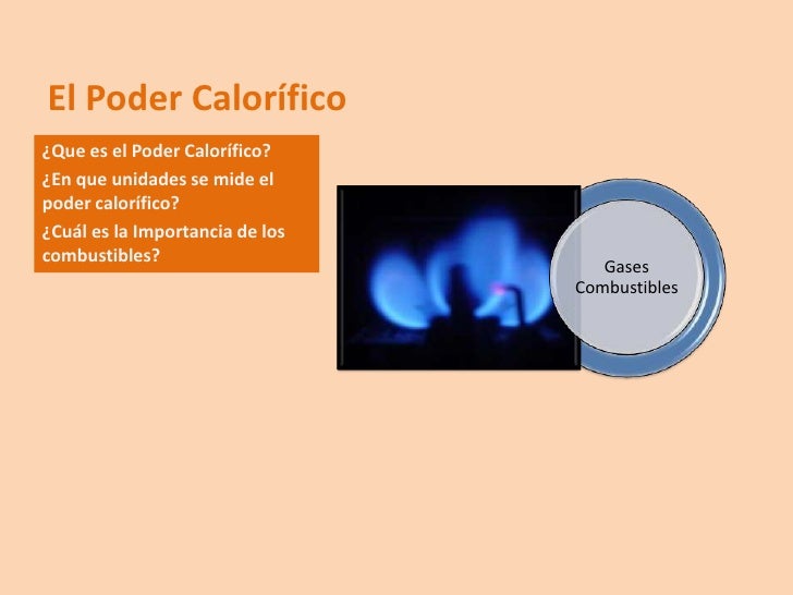 El poder calorifico conceptos elementales