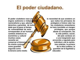 El poder ciudadano | PPTX