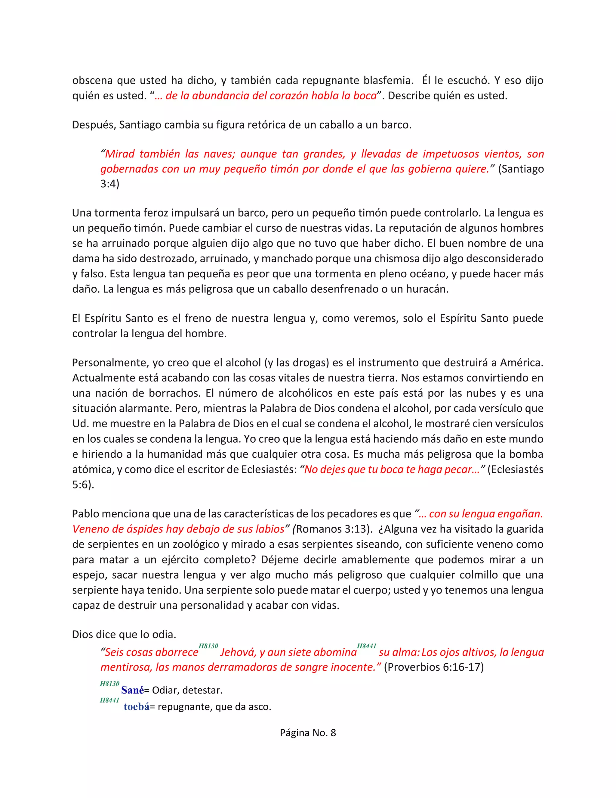 El Poder de la Lengua | PDF