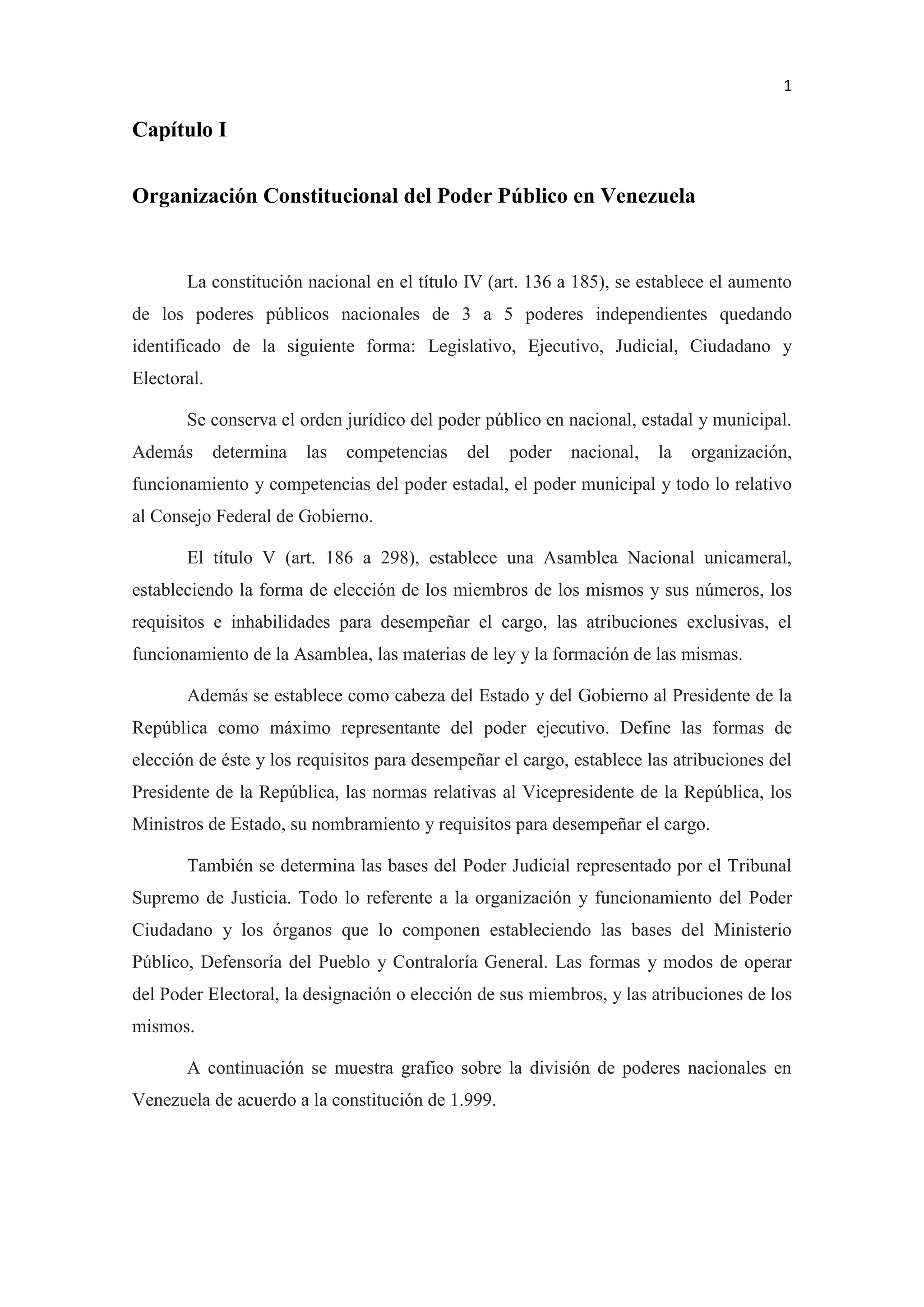 El poder ejecutivo en venezuela definitivo | PDF | Civic affairs | Politics